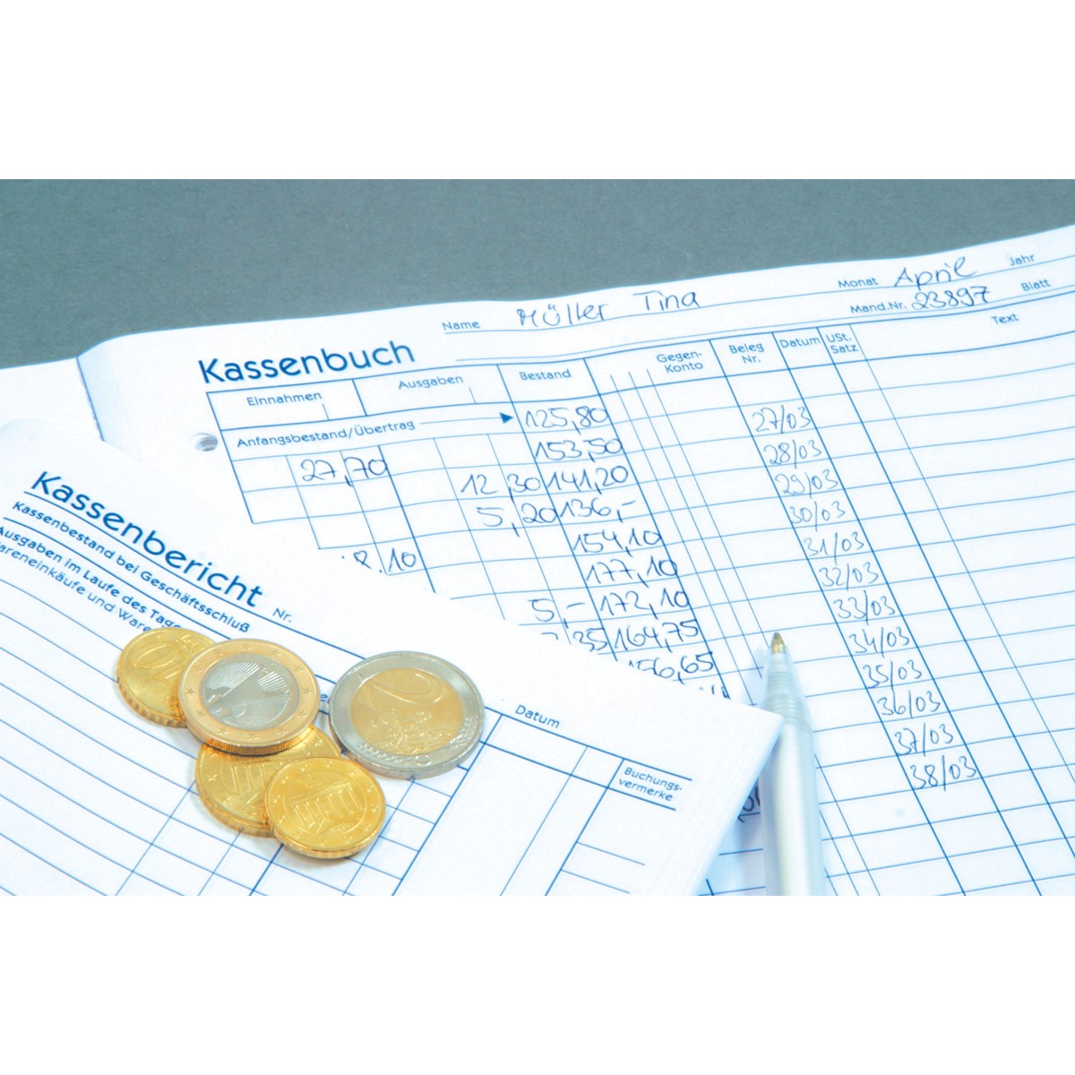 Avery Zweckform 1265 Kassenbericht, A5, weiß, ohne Durchschlag