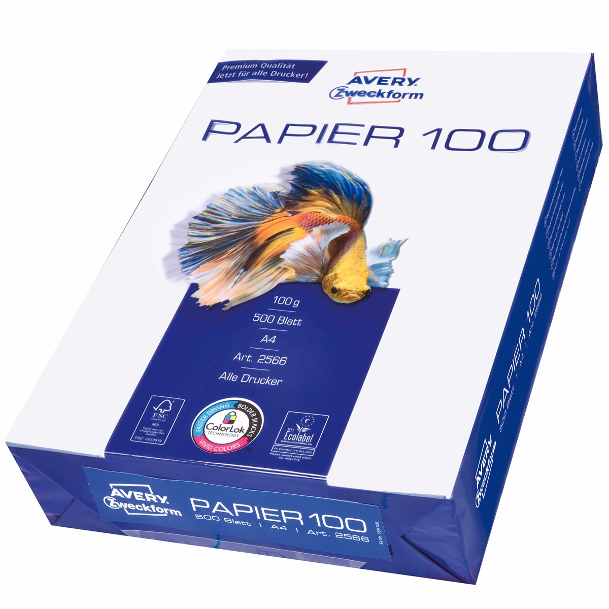 Avery Zweckform 2566 Drucker- und Kopierpapier, A4, 100 g, matt
