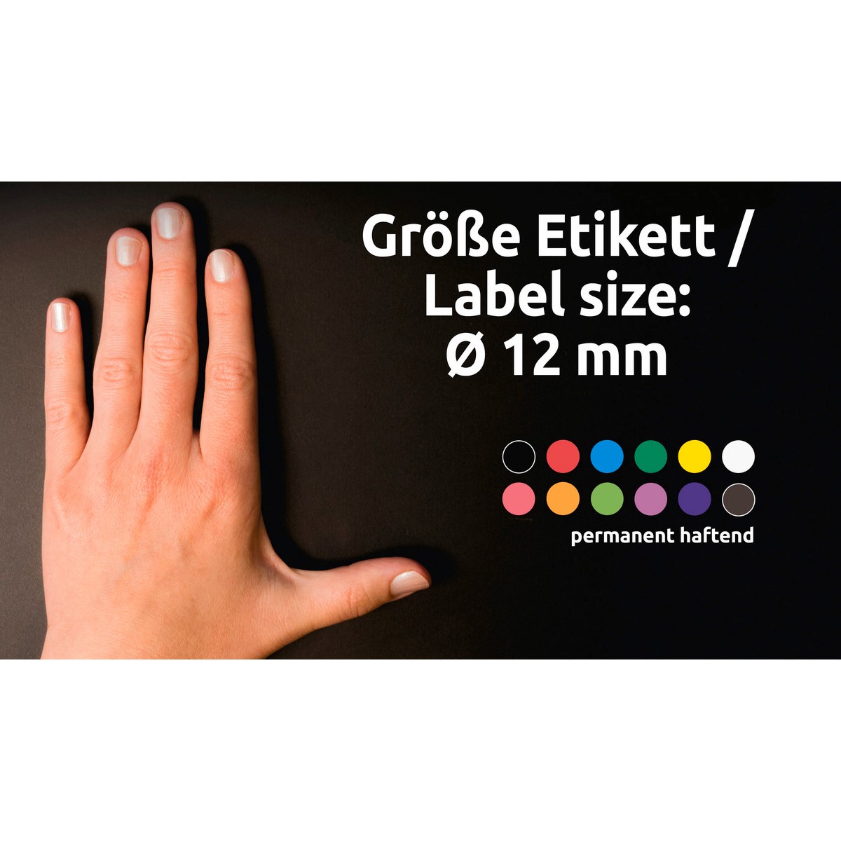 Avery Zweckform 3114 Markierungspunkte, Ø 12 mm, rosé