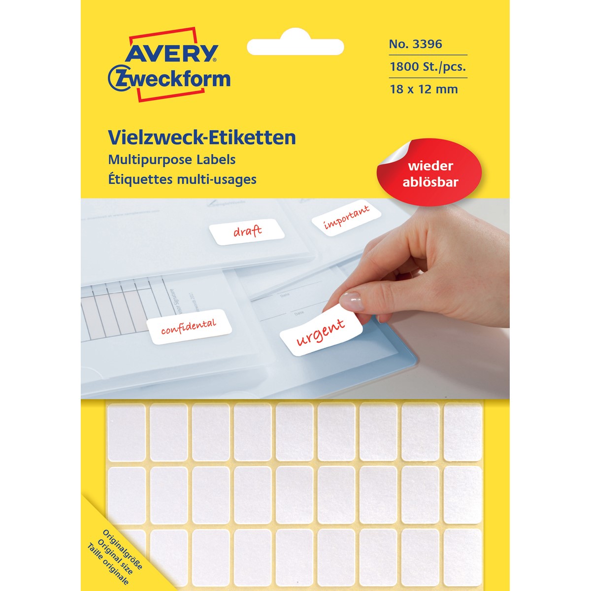 Avery Zweckform 3396 Vielzweck Etiketten 18 X 12 Mm Wei avery-zweckform-3396-vielzweck-etiketten-18-x-12-mm-wei