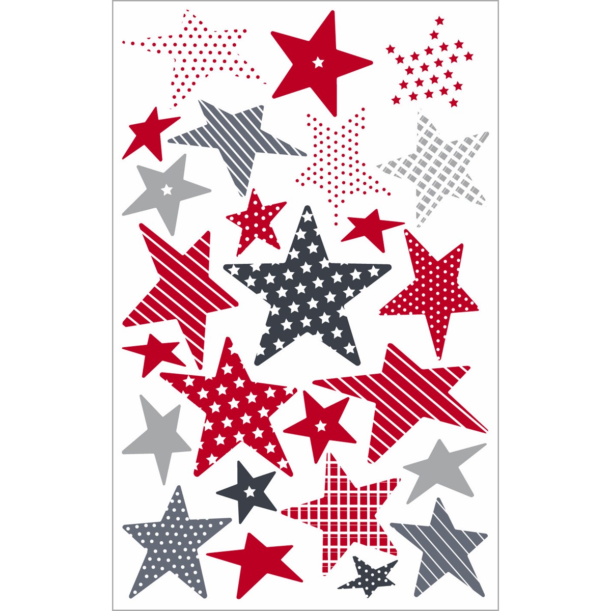 Z-Design 52889 Papier Sticker "Sterne"