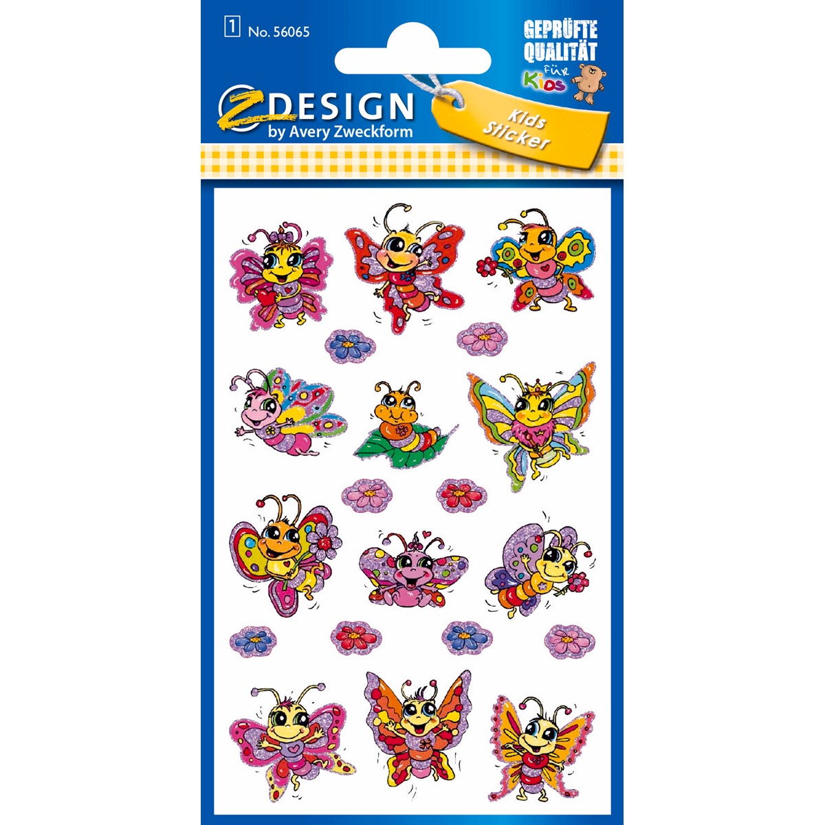 Z-Design 56065 Glamour Sticker "Schmetterling", glitzernd