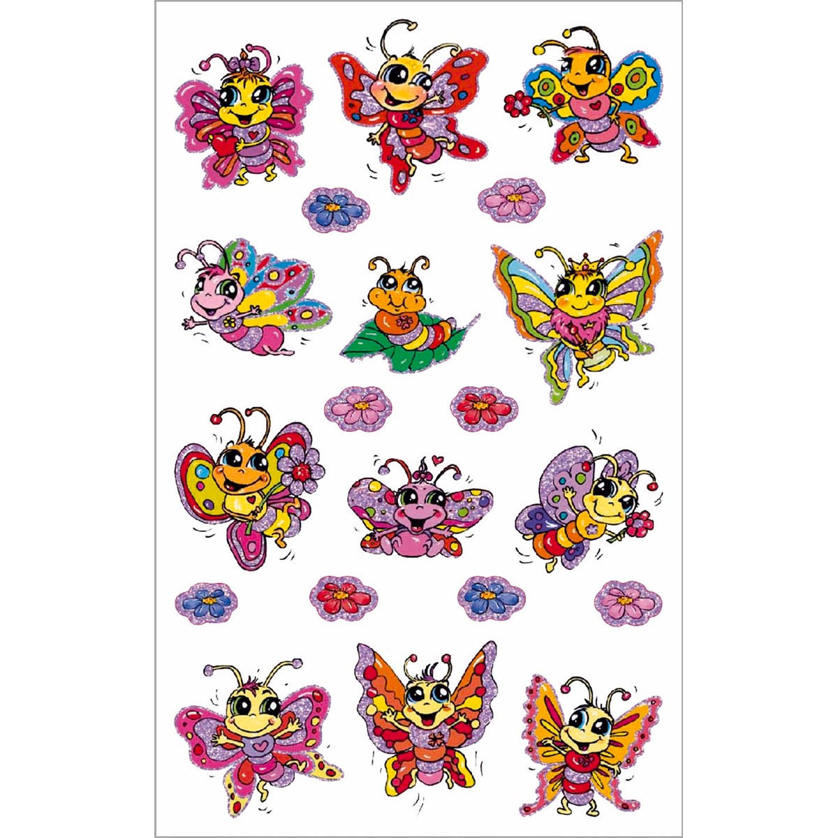 Z-Design 56065 Glamour Sticker "Schmetterling", glitzernd