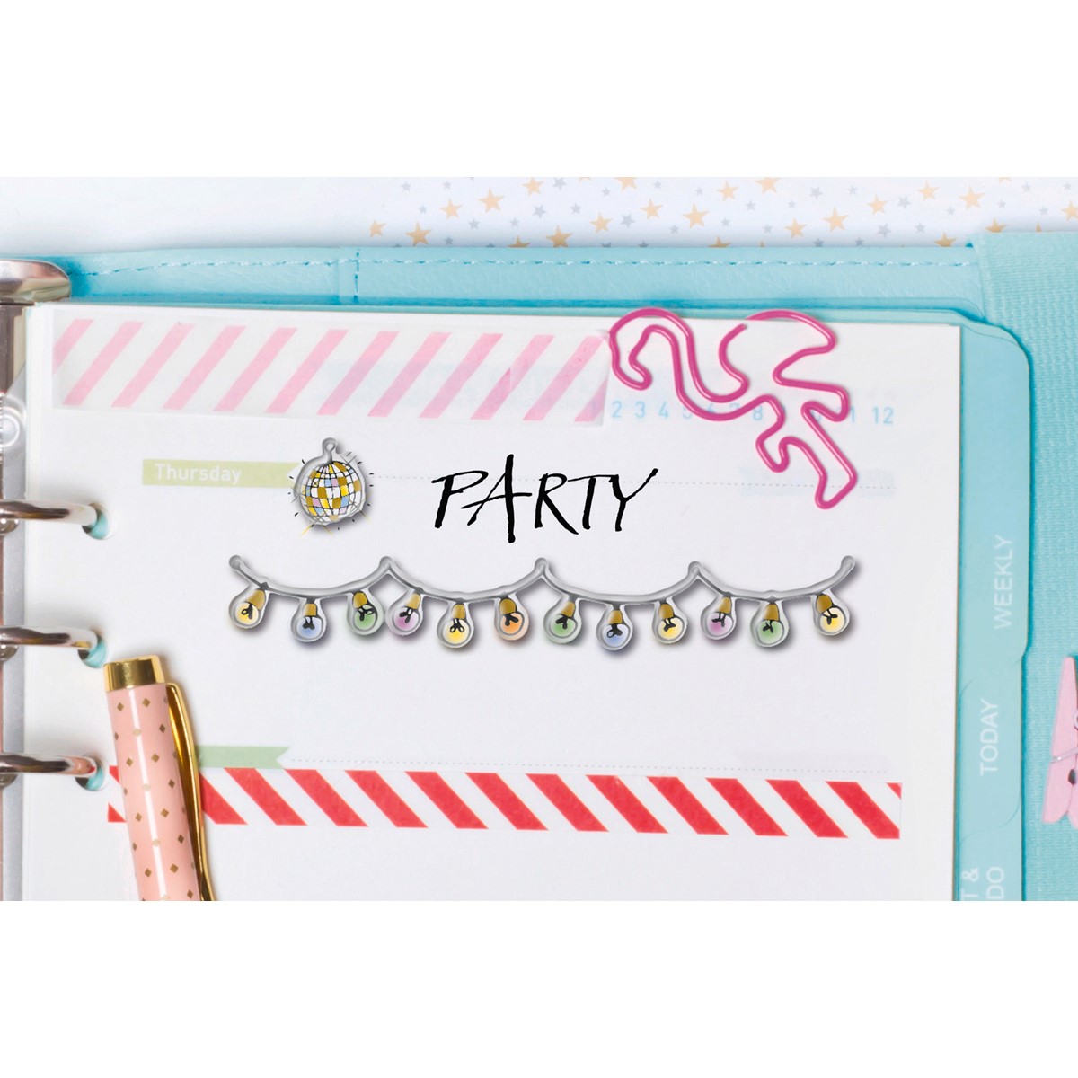 Z-Design 57310 Effekt Sticker "Bullet Journal Icons", 3D Effekt