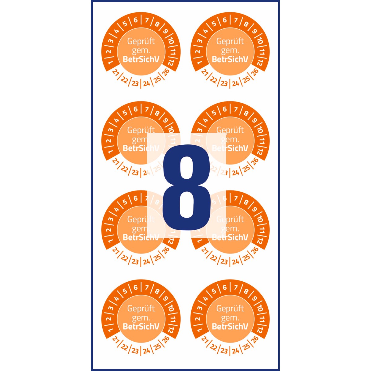 Avery Zweckform 6970-2021 Prüfplaketten "Geprüft gem. BetrSichV"