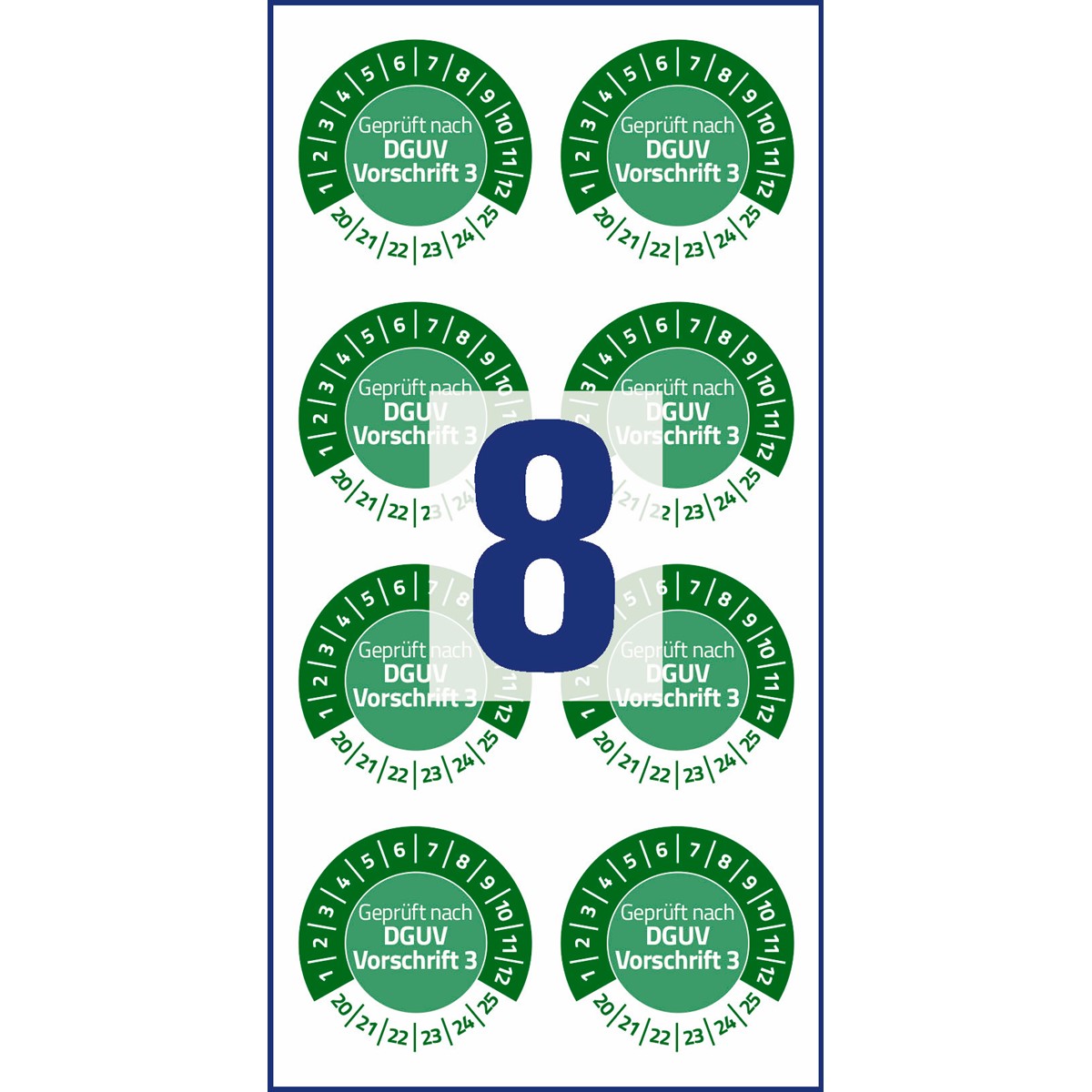 Avery Zweckform 6976-2020 Prüfplaketten "Geprüft nach DGUV Vorschrift 3"