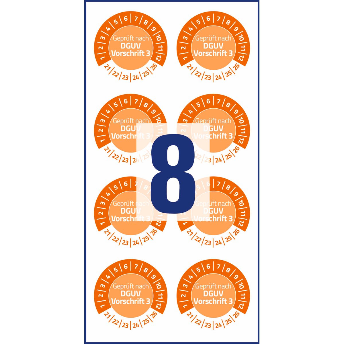 Avery Zweckform 6976-2021 Prüfplaketten "Geprüft nach DGUV Vorschrift 3"
