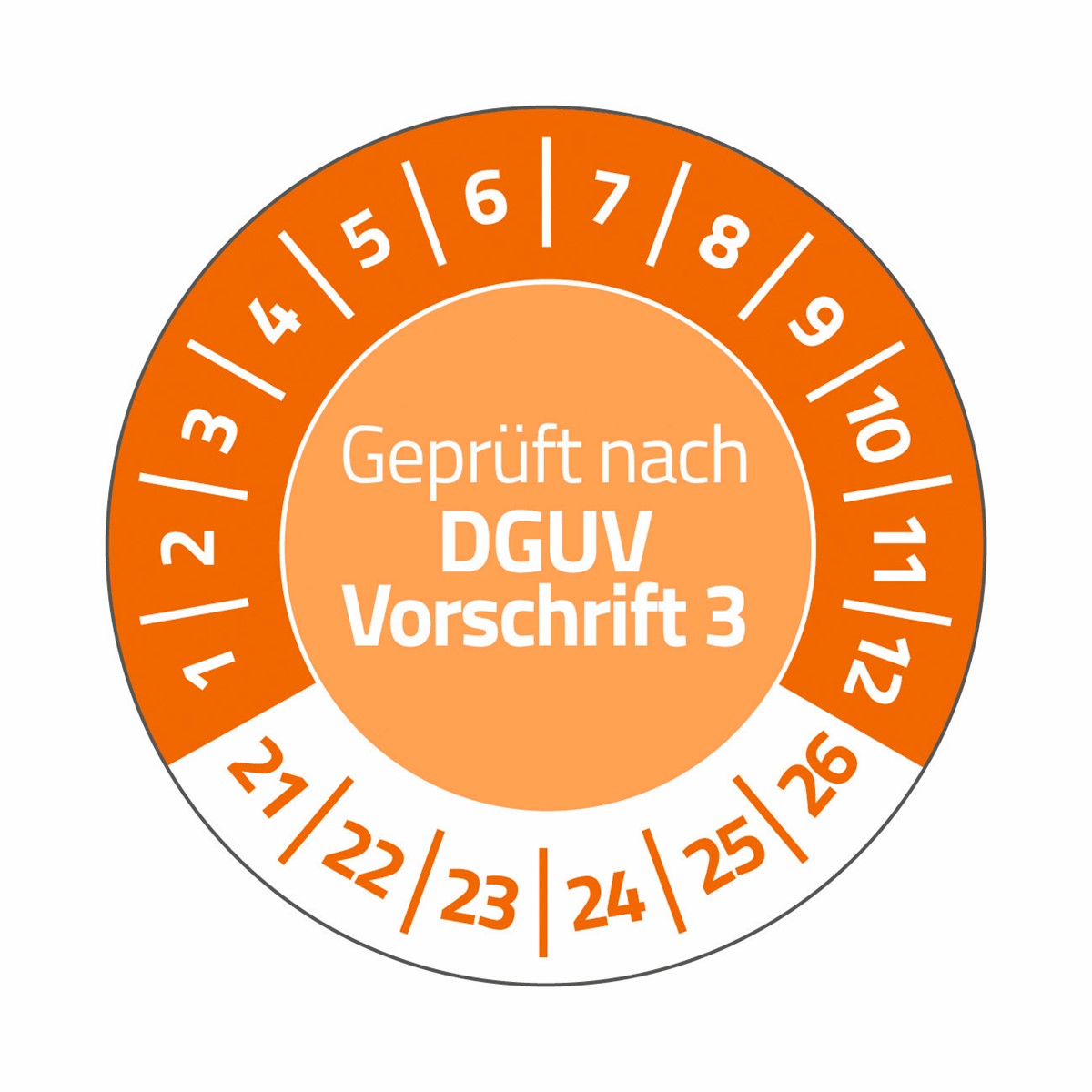Avery Zweckform 6977-2021 Prüfplaketten "Geprüft nach DGUV Vorschrift 3"