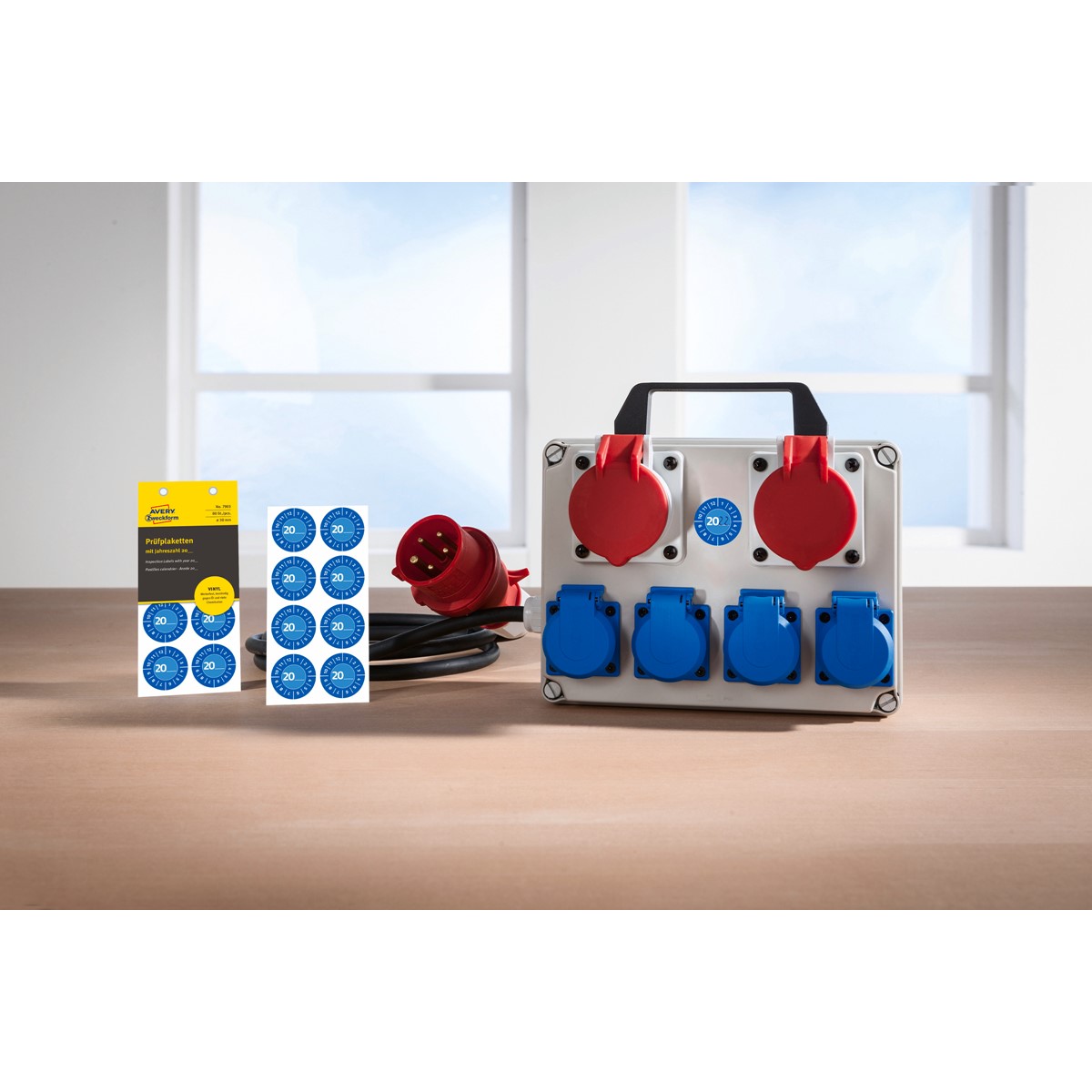 Avery Zweckform 7903 Prüfplaketten Jahreszahl 20__, Ø 30 mm