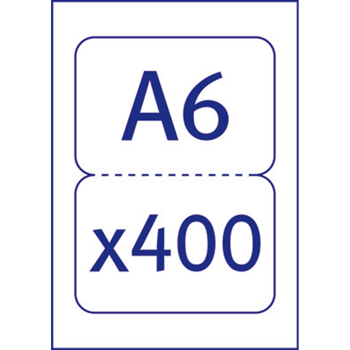Avery Zweckform W9150 Einsteckschilder, 85 x 54 mm auf A6, weiß