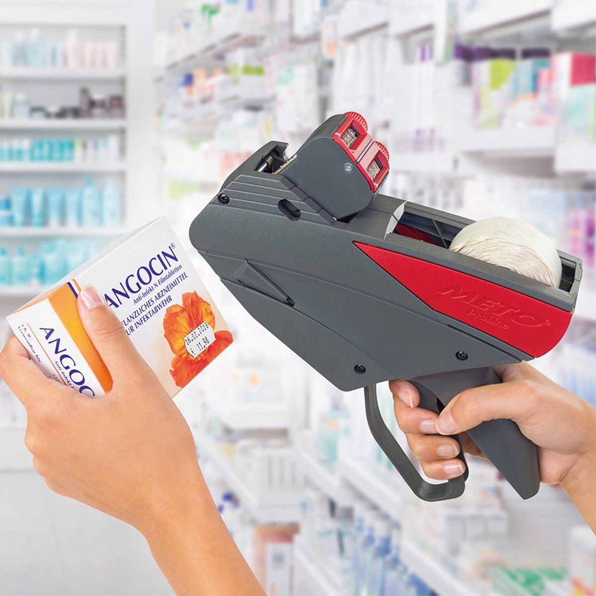 Meto 9505482 Preisauszeichner ProLine M, 2 zeilig, 2x 10-stellig