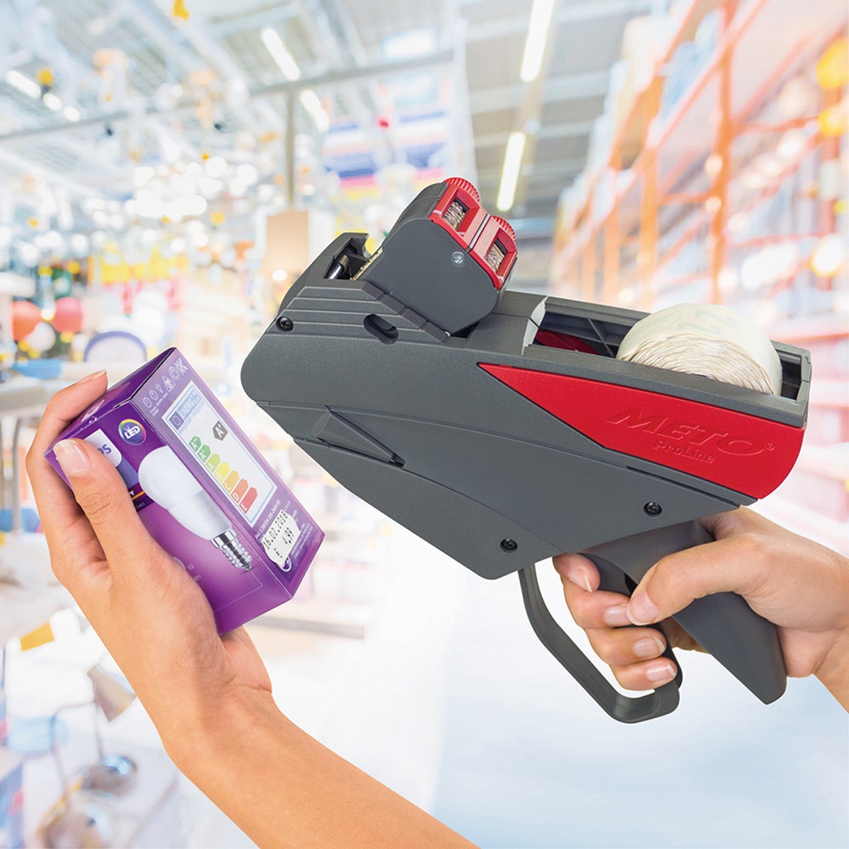 Meto 9505482 Preisauszeichner ProLine M, 2 zeilig, 2x 10-stellig