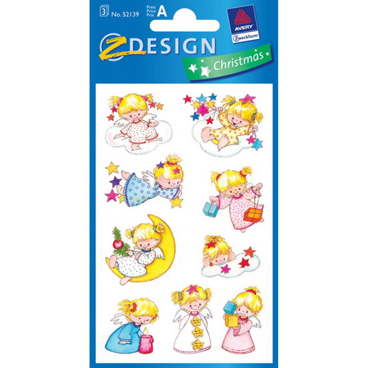 Z-Design 52139 Weihnachtliche Sticker Engel