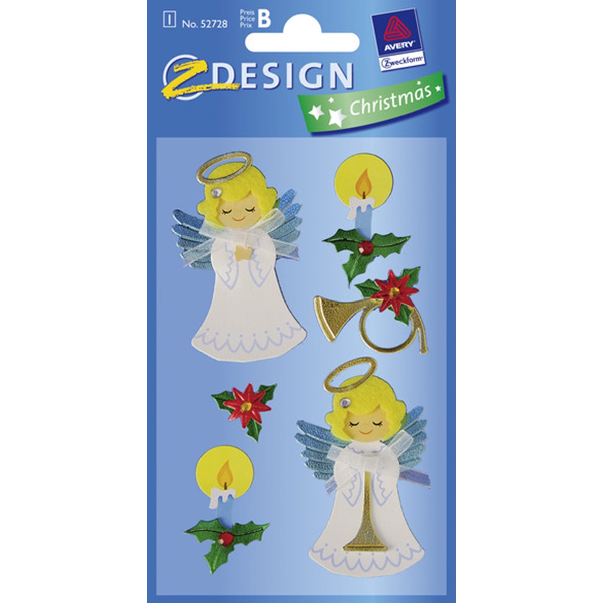 Z-Design 52728 Collage Sticker "Engel Fanfare"