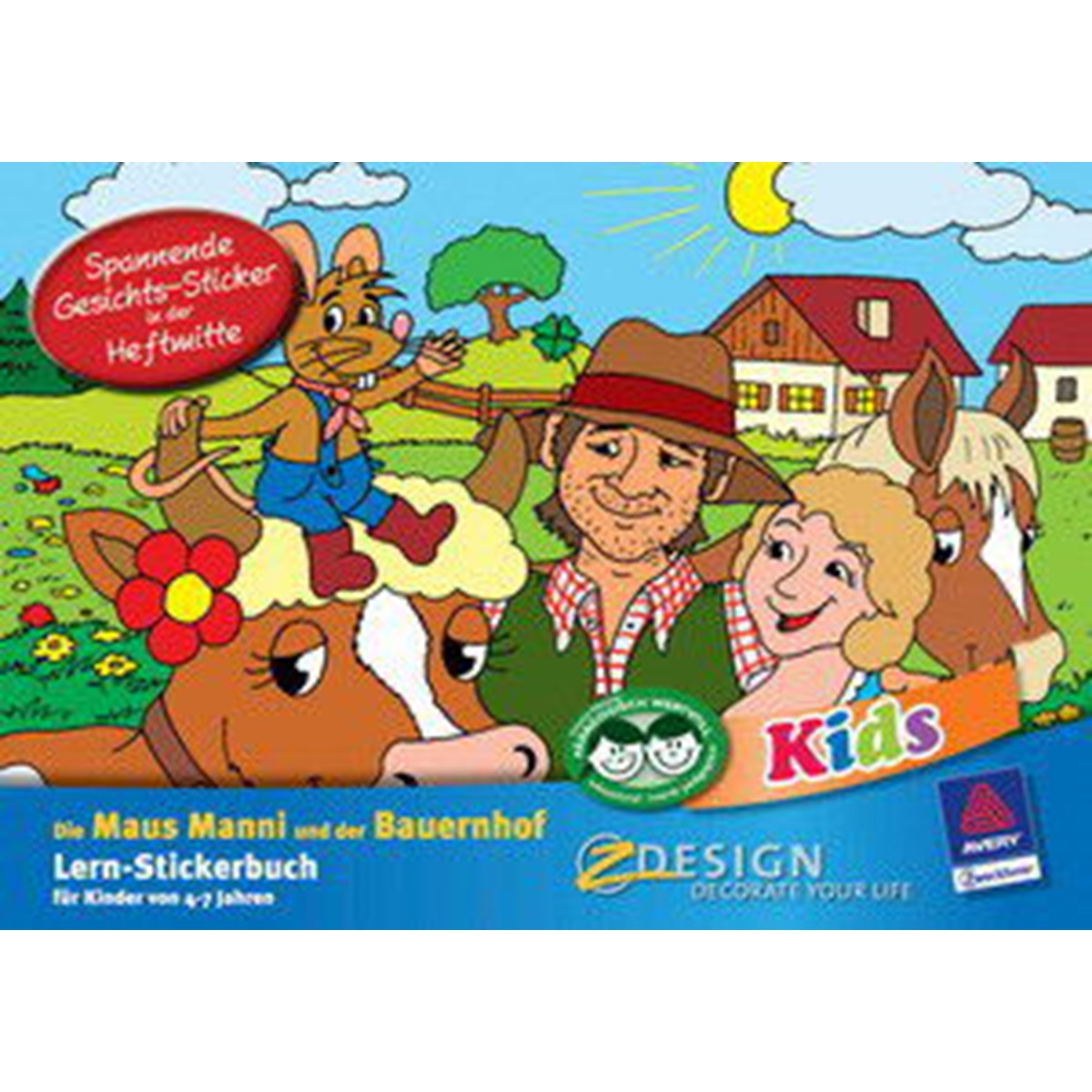 Z-Design 57863 Lern-Stickerbuch Tiere